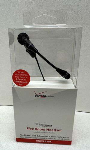 PLANTRONICS Flex Boom Headset Universal 2.5-3.5mm PLANFLXBOMT25 Verizon ...