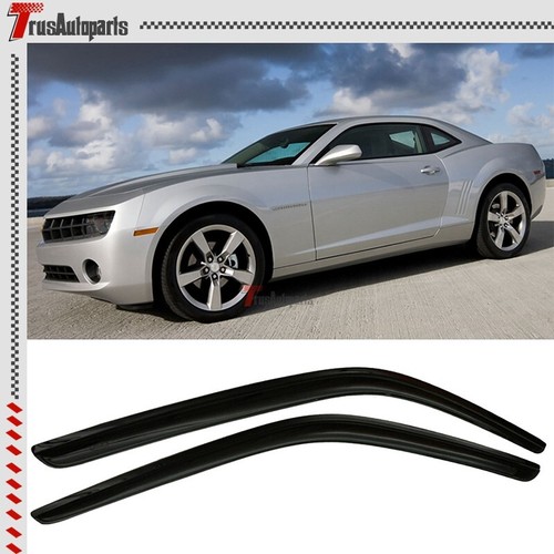For 10-24 Chevy Camaro Window Visor Sun Shade Rain Vent Guards Smoke ...