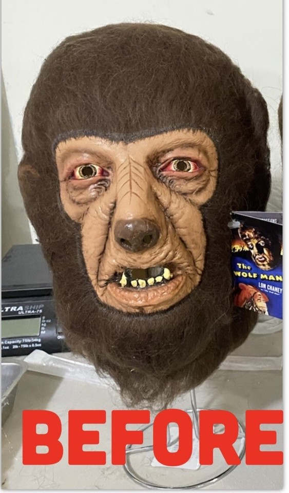 Lon Chaney Wolf Man Wolfman C Rehauled Mask Myers Universal Monsters ...