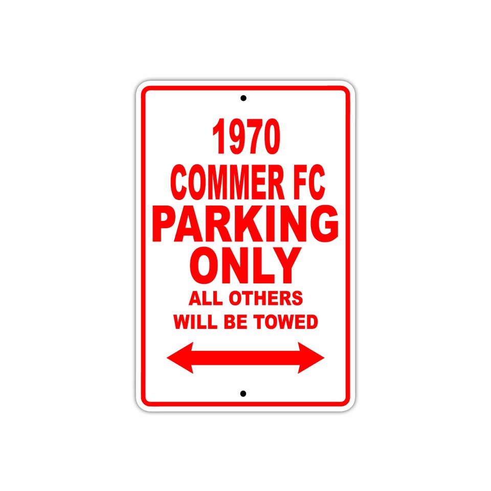 1970 Commer FC Parking Only Reserved Parking Notice Decor Aluminum ...