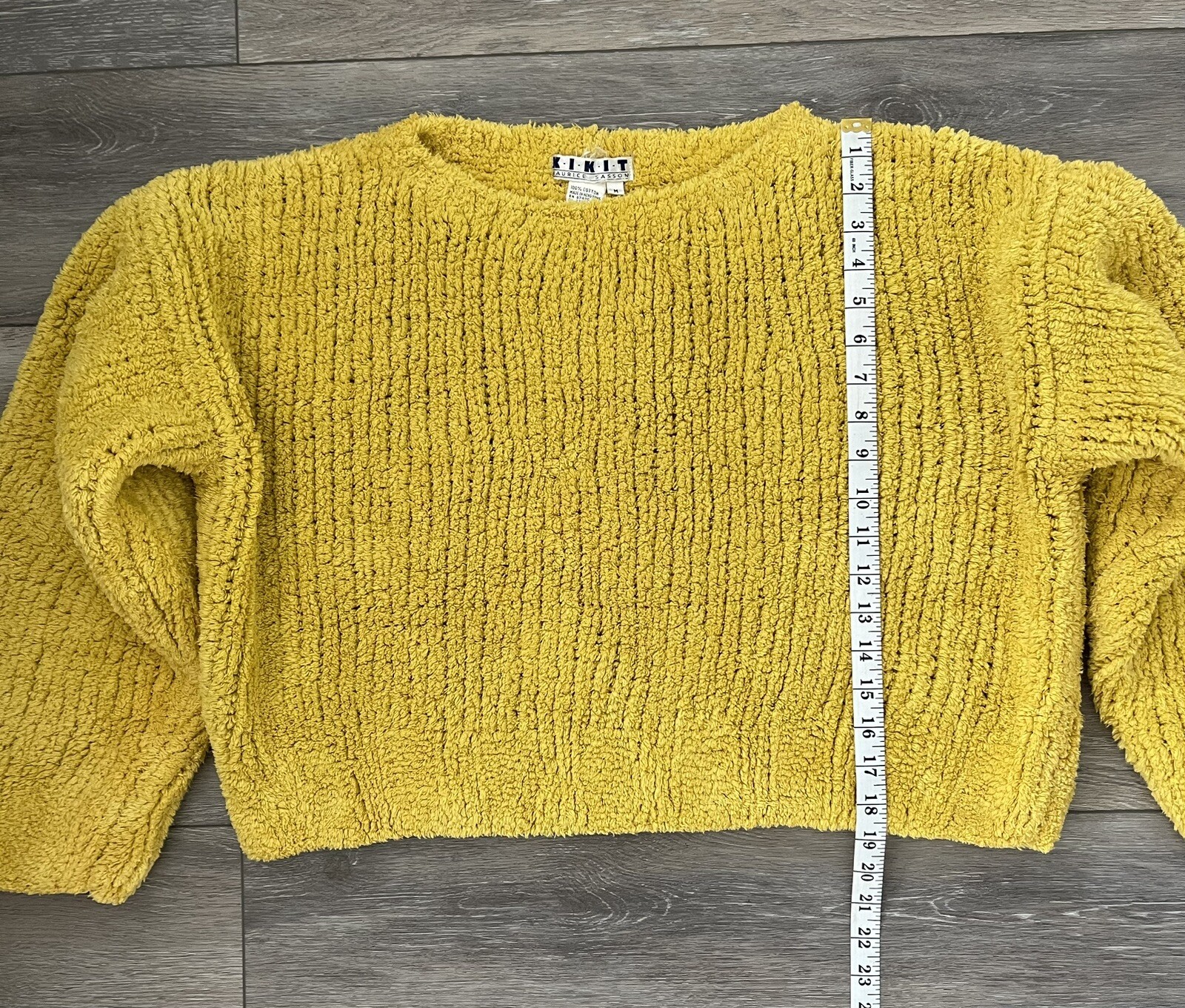 RARE 80’s Kikit Maurice Sasson Yellow Oversized Boxy … - Gem