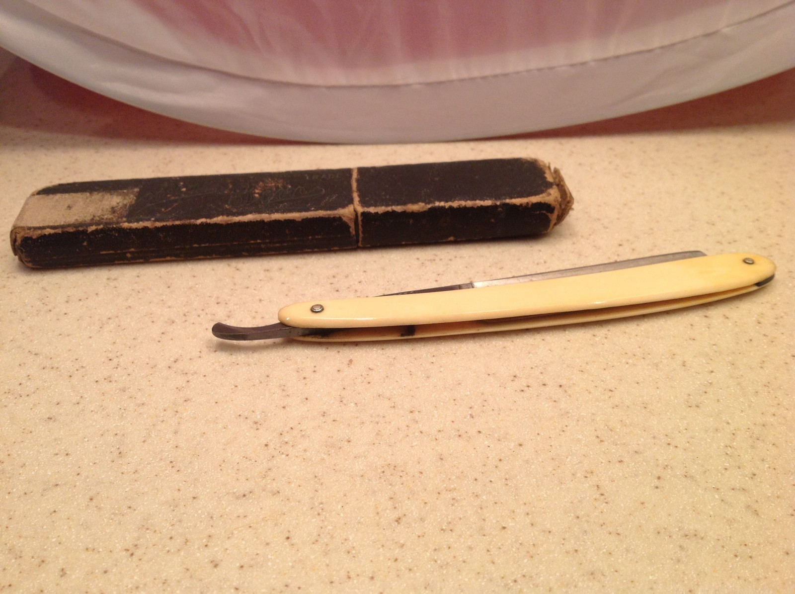 Vintage Straight Razor Men's W/ Original Box Tonsorial Gem F.A ...