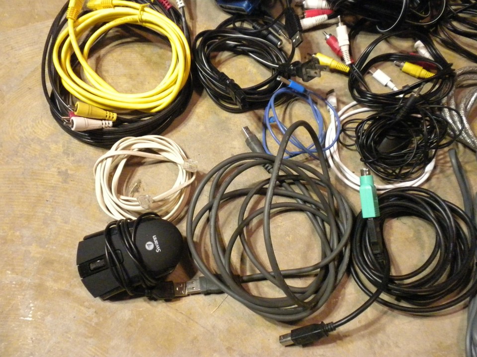 AS/IS - UNTESTED Personal Use Lot Of Cables - Adapters - OLD Phone ...