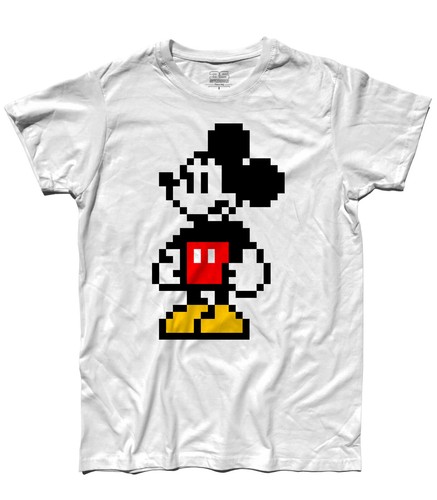 Men's Mickey Mouse Pixel Things From Graphics Videogames Vintage | eBay
