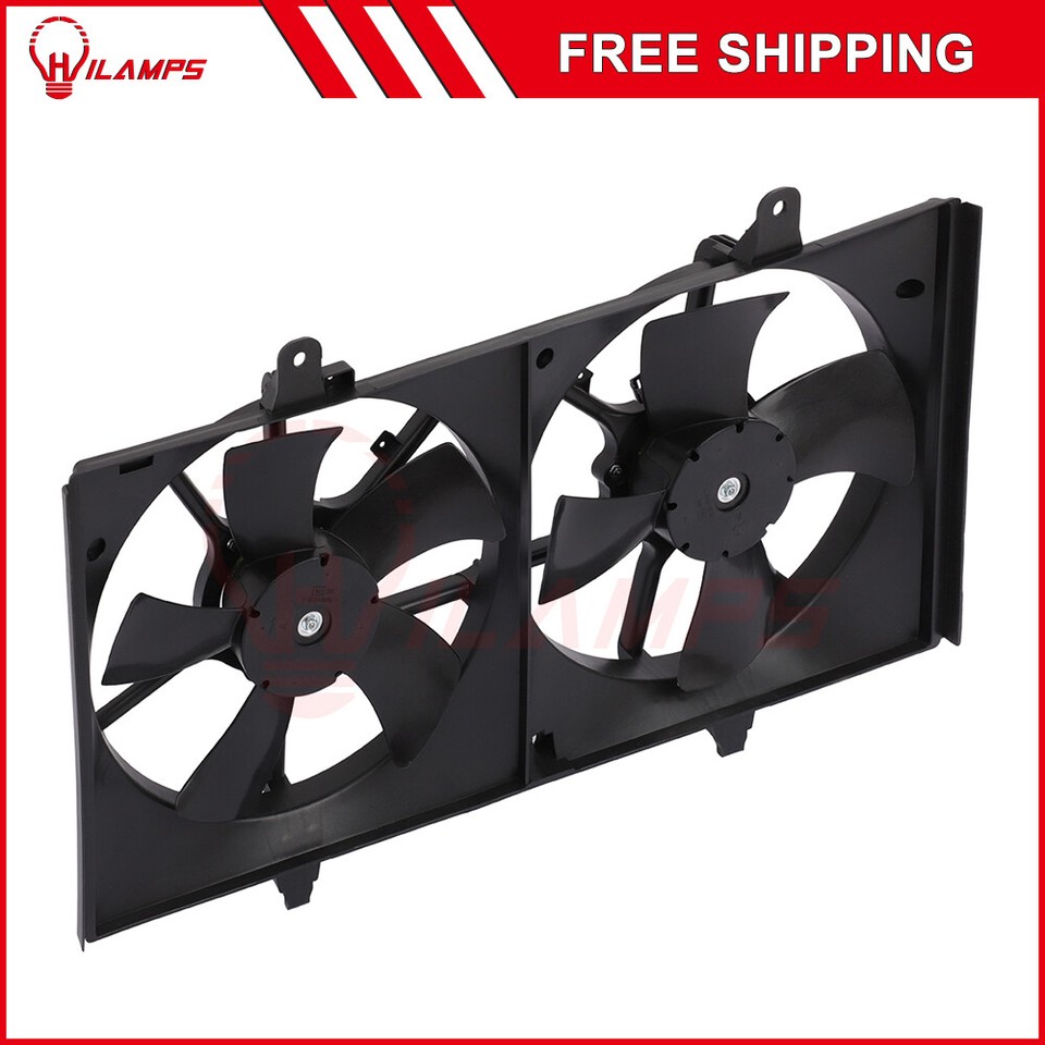For 02-06 Nissan Altima 04-08 Maxima Radiator Condenser Cooling Fan ...