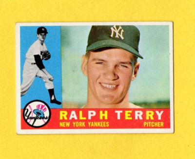 1960 Topps Ralph Terry #96 New York Yankees EXCELLENT FREE SHIPPING | eBay