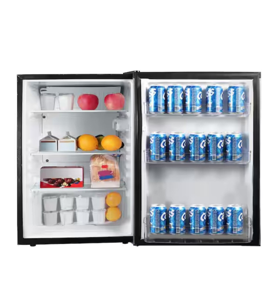 Magic Chef 4.5 ft³ Stainless Steel Mini Fridge With True Freezer ...