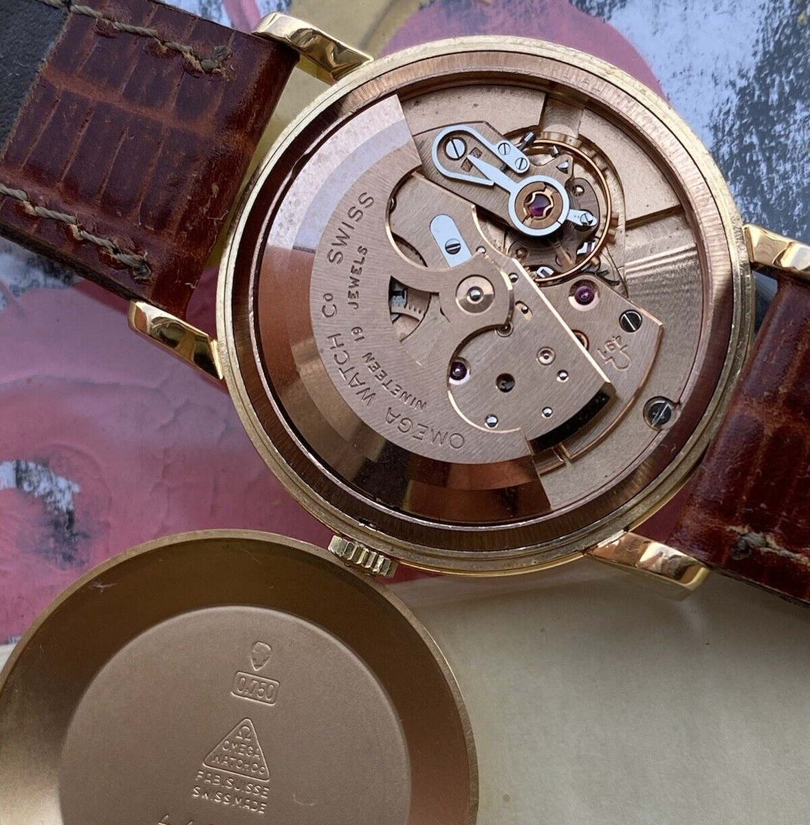 Omega Automatic Watch Cal.491 Solid Gold 18K 750 Mens 34.5mm Omega Automatic Watch Cal.491 Solid Gold 18K 750 Mens 34.5mm