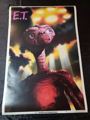 Vintage E.T. The Extra-Terrestrial scene #1 1982 movie poster #90601 | eBay