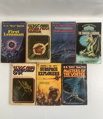 Lot of 7 Vintage E.E. “Doc” Smith Science Fiction Paperback Books ...