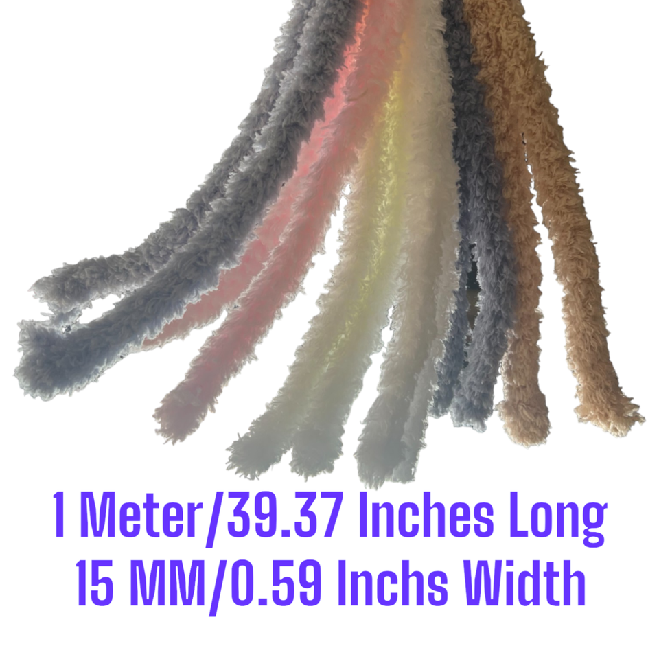 39.37 Inches Long Fluffy Pipe Cleaners Craft/Chenille Stems 12 Pcs in 6 ...