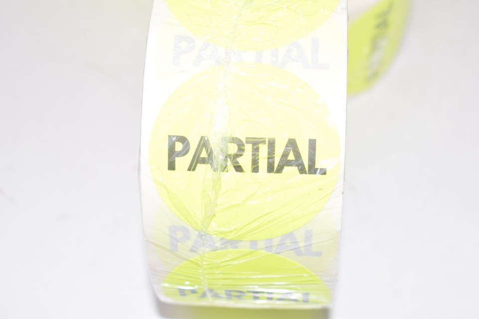 Lot of 4 Rolls of ULINE Circle Inventory Control Labels - ''Partial ...