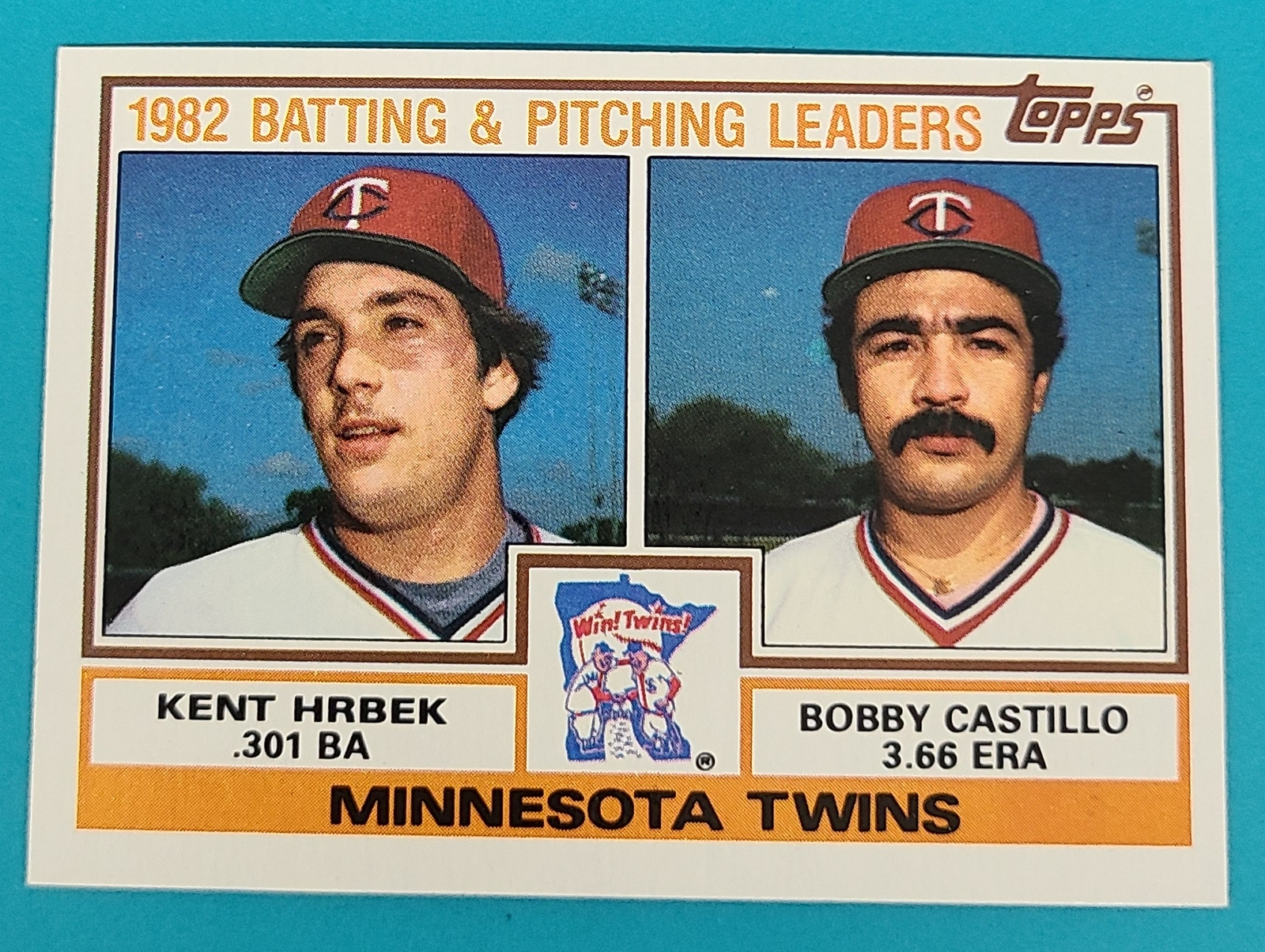1983 Topps #771 Twins TL CL Kent Hrbek / Bobby Castillo Baseball Card ...