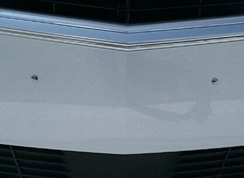 Small Med & Large CHROME BUMPER PLUGS for Front License Plate Bracket ...