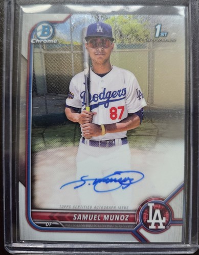 2022 Bowman Chrome - Prospect Autographs Samuel Munoz #CPA-SM (AU, RC ...