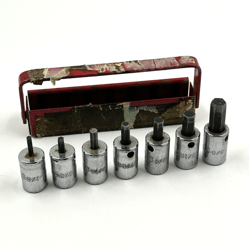 MAC Tools 7pc Hex Bit Driver Socket Set 3/8" Drive SAE USA 1/8"-3/8" | eBay