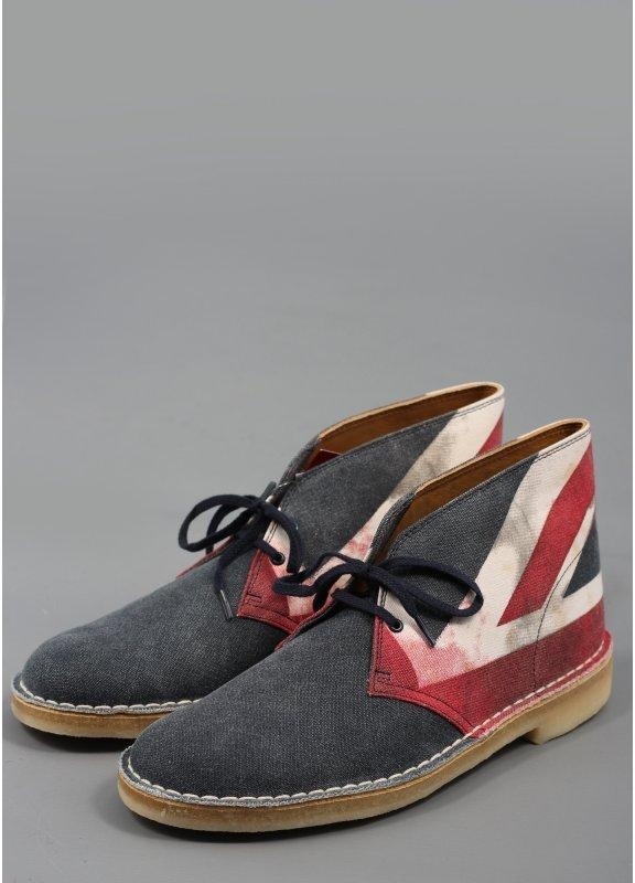 Clarks Originals Men ** X Desert Boots ** Union Jack Multi ** UK 12 ...