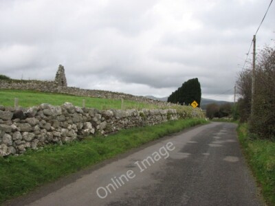 Photo 6x4 Sharp bend ahead Killerry The road turns at a right-angle ...