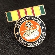 Vietnam Veterans Agent Orange Victims Military Veteran Hat Pin P14819 ...