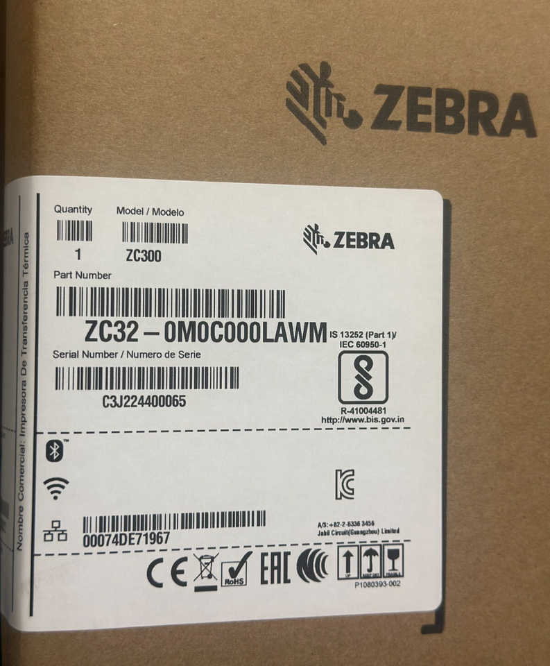 Zebra ZC300 Series Dual Side Photo ID Card Printer ZC32-0M0C000LAWM | eBay