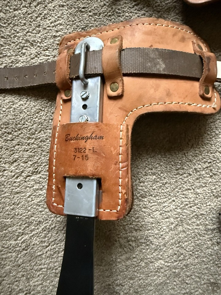 Buckingham Tree Climbing Spikes Gear Gaffs Pole Lineman | eBay