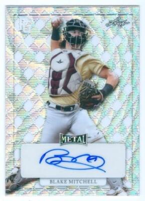 BLAKE MITCHELL "METAL WAVE AUTOGRAPH CARD /9" LEAF PERFECT GAME ...
