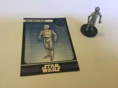 RA-7 Death Star Protocol droid Star Wars Miniature with stat card ...