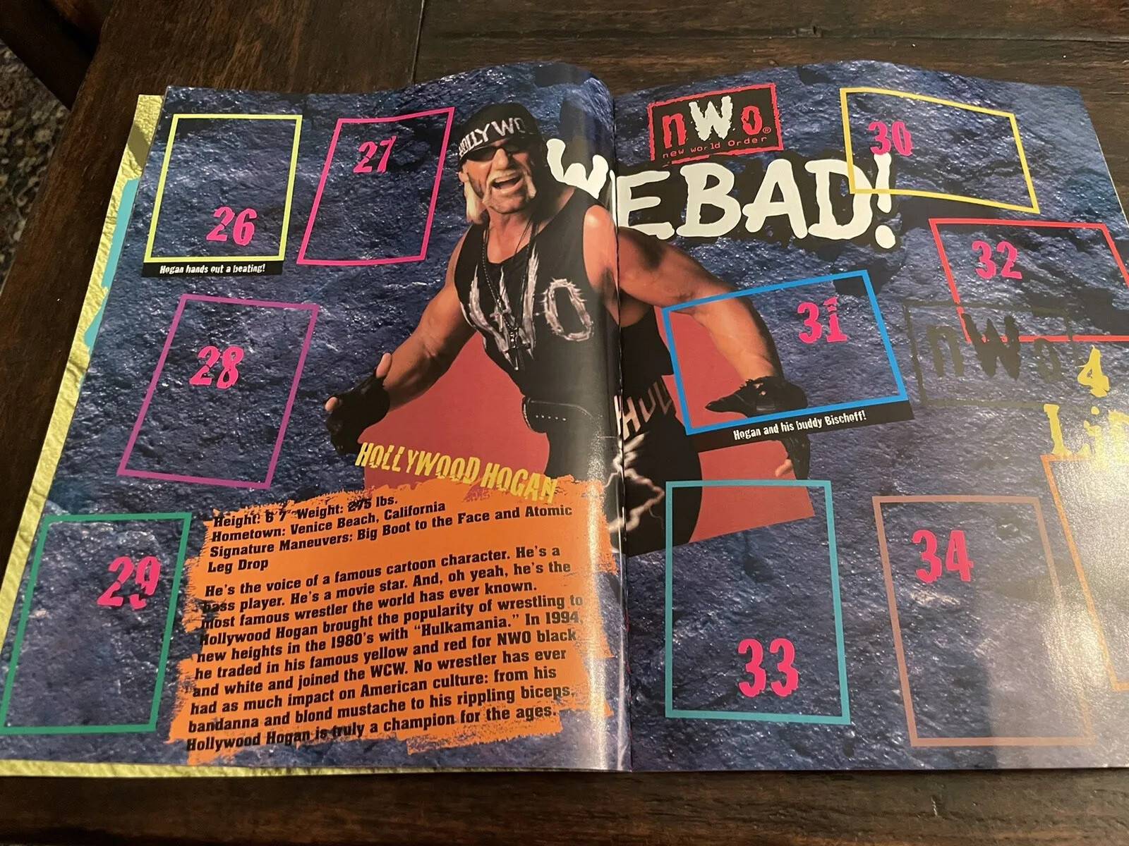 (1) Unused 1999 Panini WCW nWo Sticker Album 4 Life!!! | eBay UK