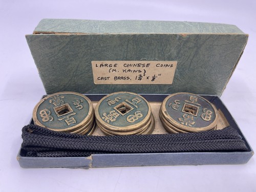 Chinese Coin Magic Trick Set M. Kains 1960s Vintage RARE 15 Coins | eBay