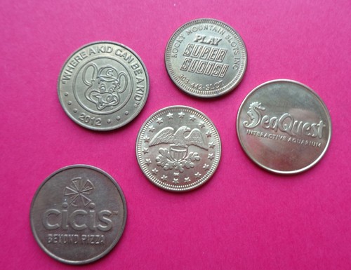 LOT OF FIVE TOKEN COINS | eBay