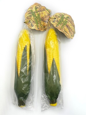 Vintage 1994 Set of Two Cinnamon Scented Corn Cob Candles Unopened ...