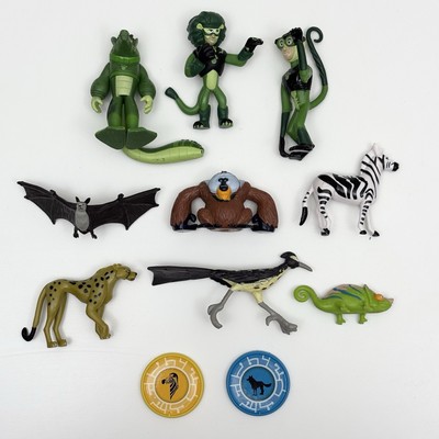 Wild Kratts Lot Of 9 Figures Creatures Animals & 2 Creature Power Discs ...
