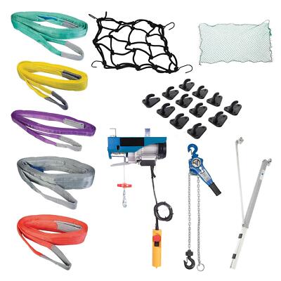500Kg Electric Winch Webbing Lifting Slings 5ton & 3000kg Chain Block ...