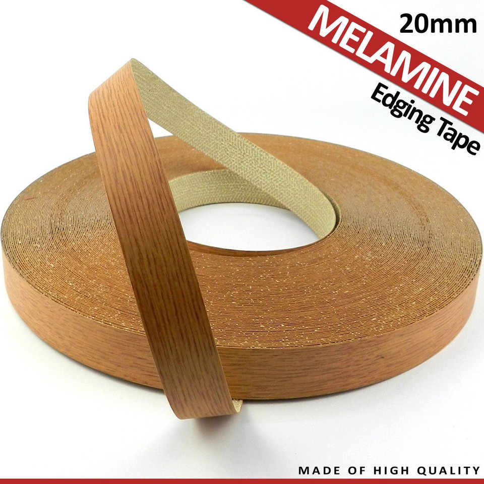Melamine Pre Glued Iron on Edging Tape Banding Veneer Strip 20mm ...
