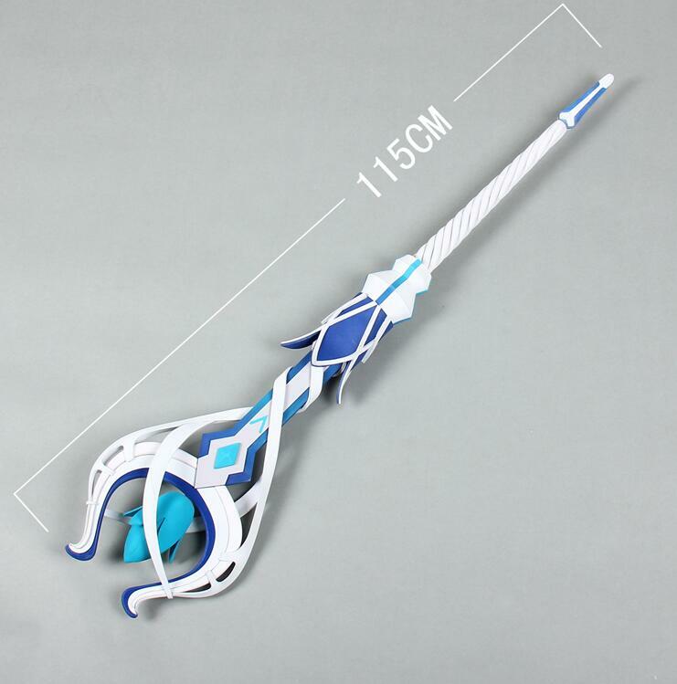 115cm Handmade Ice Cryo Abyss Mage Wand Cosplay Props Customize ...