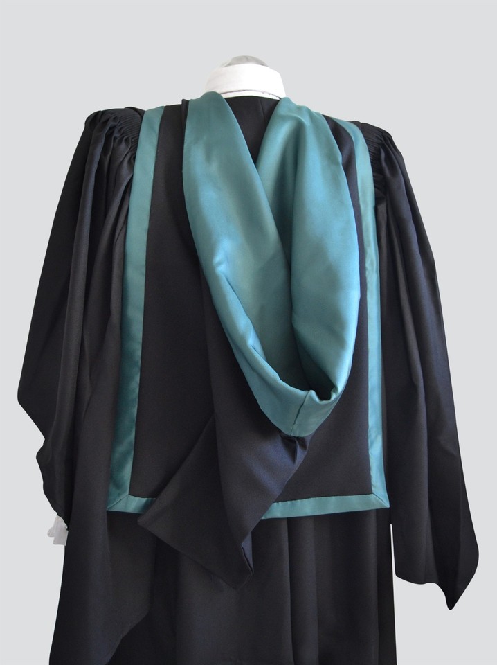 Graduation Gown And Full Hood Set University Bachelor Academic Fluted ...