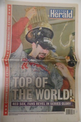 Boston Harold October 28 2004 Red Sox World Series Win Jason Varitek ...