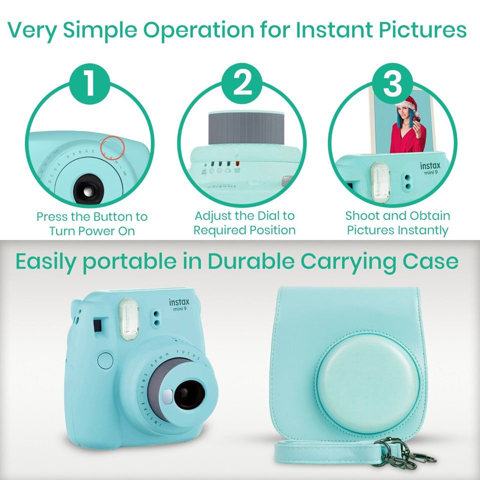 FujiFilm Instax Mini 9 Instant Camera + Large Accessory Kit | eBay