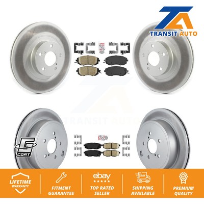 Front Rear Ceramic Pad And Coated Disc Brake Rotors Kit For Toyota 86 ...