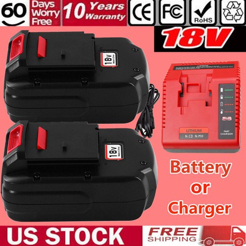 18V NiCD Replacement Battery or Charger for Porter Cable PC18B 18-Volt ...