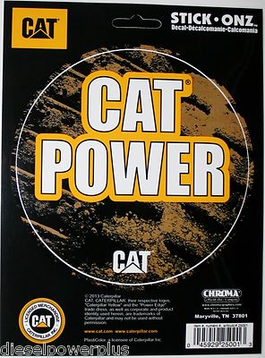 caterpillar cat power dirt sticker truck semi logo decal stick on auto ...