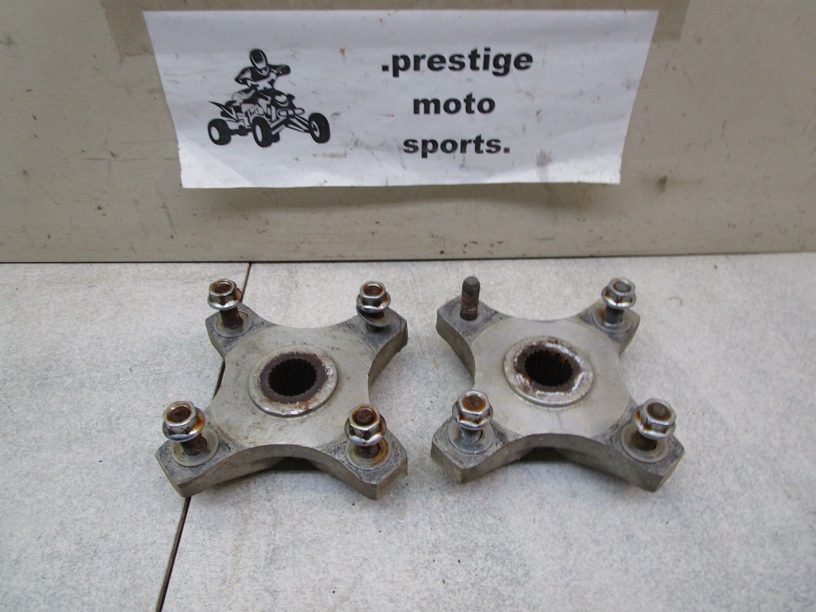 DURABLUE ALUMINUM REAR HUBS ! 01-05 yamaha raptor 660 660r yfm back ...