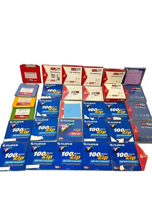 Zip Disks Lot 100mb-750MB for PC or MAC Data Storage Disc Blank Media ...