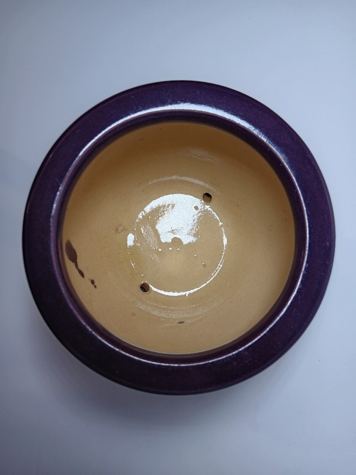 Floral Clay Pot Planter With Connecting Under Dish And Drain Hole 5" By ...