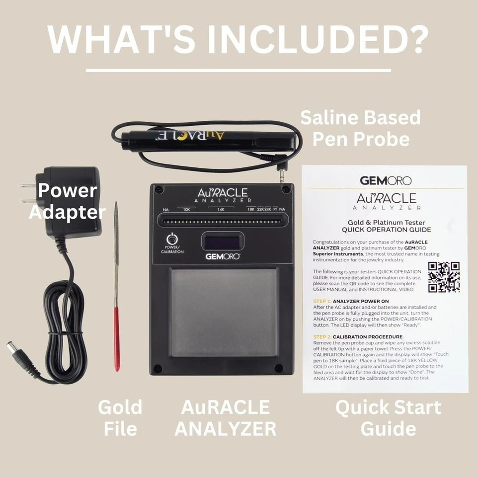 Auracle Analyzer Gold Tester | Accurate Compact Portable Electronic ...