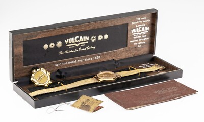 Vulcain Men's Gold-Plated Centenary Automatic Watch Original Box and ...