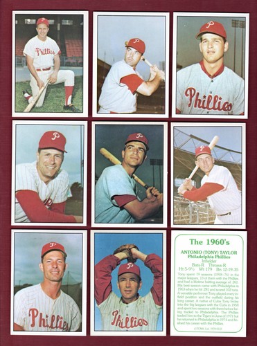 The 1960s PHILADELPHIA PHILLIES complete team set ~ ALL 13 different ...