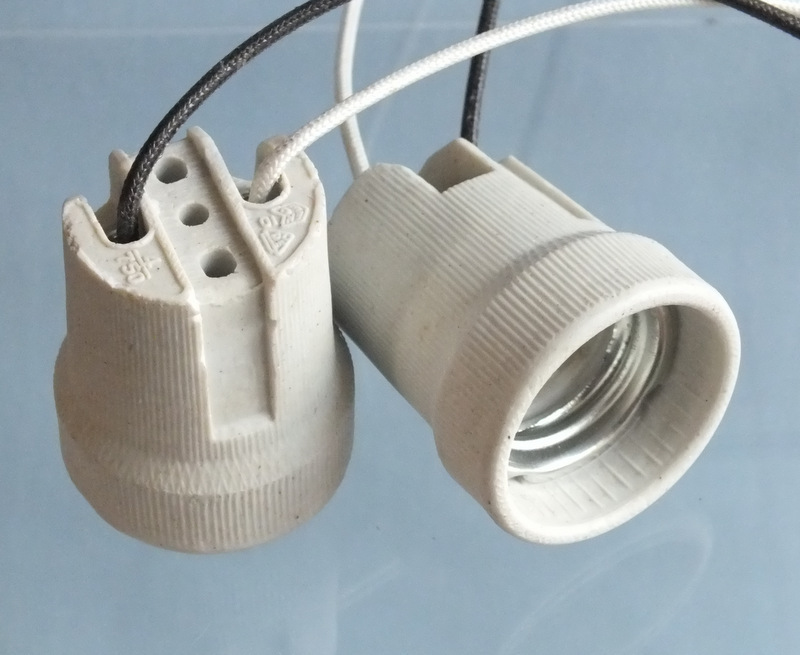 E27 ES E14 SES CERAMIC LAMPHOLDER LED CFL BULB LAMP LIGHT SOCKET BASE ...