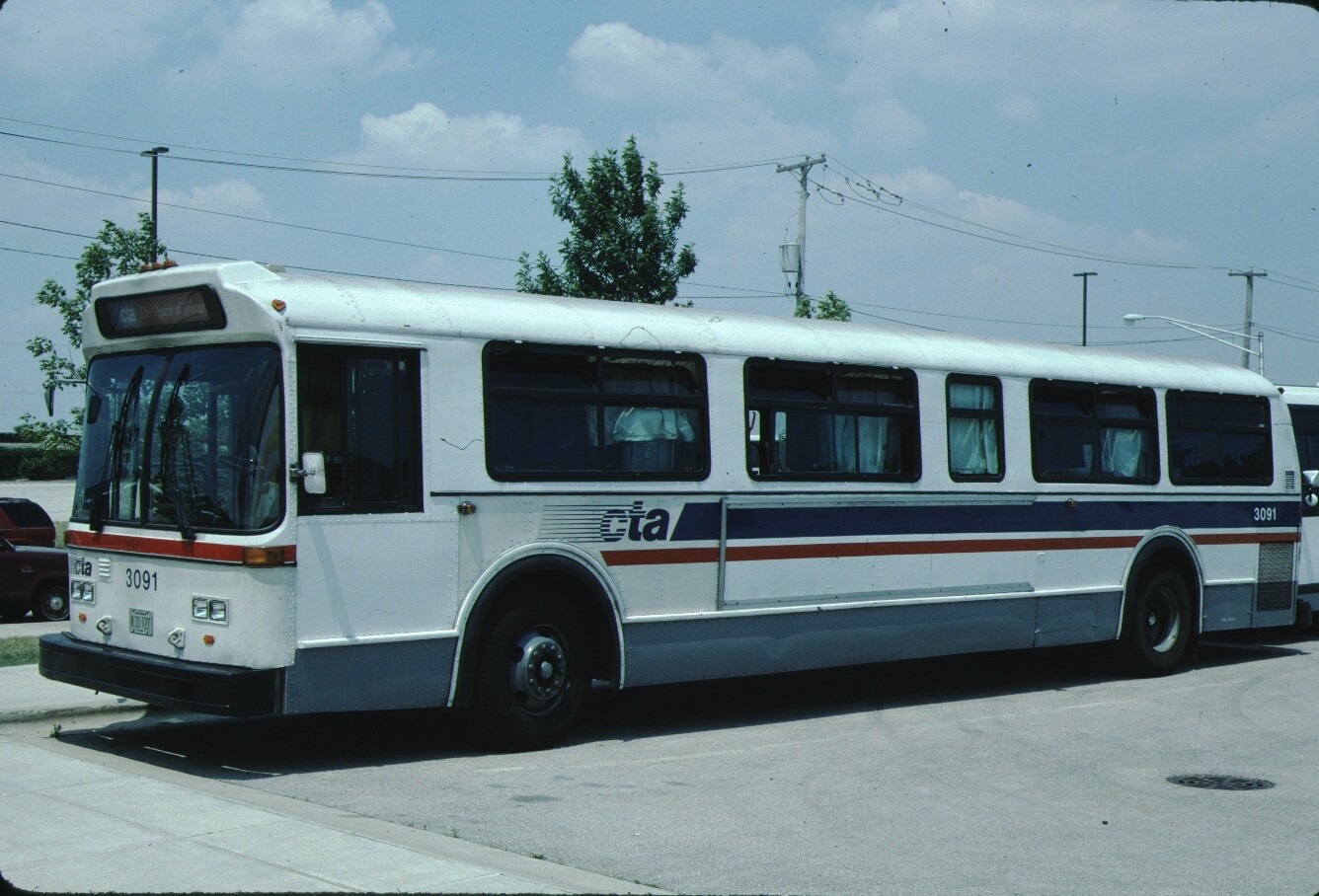 CTA Chicago Transit Authority Home built Bus Kodachrome Original Kodak ...