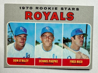1970 Topps Royals Rookies # 552 - Don O'Riley, Dennis Paepke Fred Rico ...